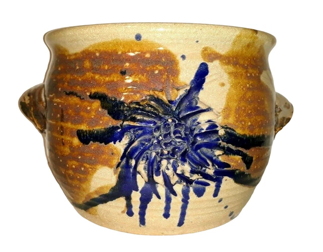 VINTAGE STUDIO ART PLANTER Glazed Pottery Greg Hoppe New Munich ...