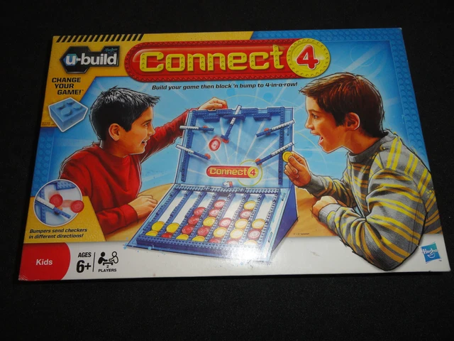 HASBRO U-BUILD CONNECT 4 Board Game Kids’ Fun Strategy Game - New ...