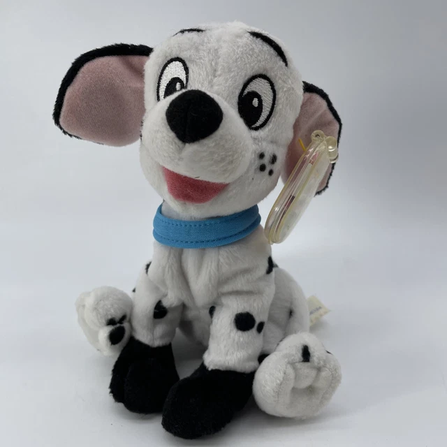 DISNEY MATTEL STAR Bean 101 Dalmations Puppy Bean Bag dolls Pepper w ...
