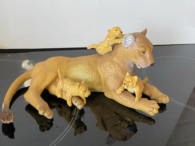 VINTAGE 1990’S ELC AAA 18cm Long Lion Lioness Figure With Cubs £11.11 ...