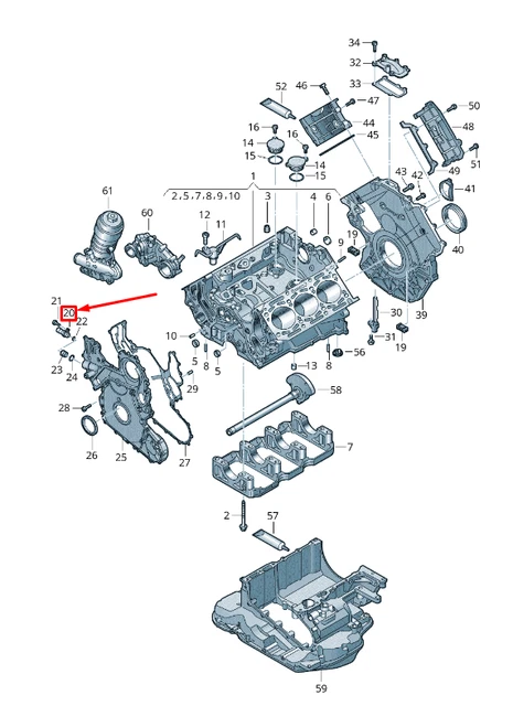 AUDI Q7 4M Capteur de température d'huile 079919525C NOUVEAU ORIGINE ...