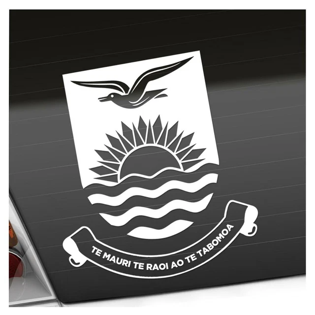 KIRIBATI WAPPEN AUFKLEBER Sticker 25 Farben Neon Matt EUR 5,90 ...