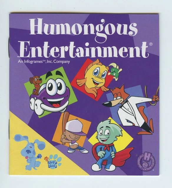 HUMONGOUS ENTERTAINMENT GAME Catalogue Insert Booklet - Freddi Fish ...