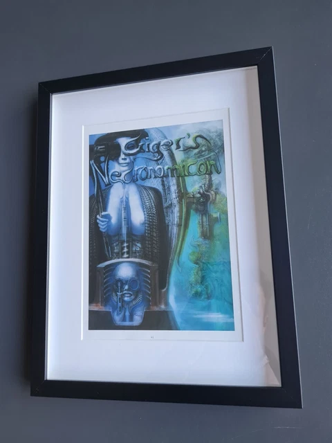 HR GIGER ALIEN Xenomorph Facehugger Necronomicon Bild Kunstdruck Poster ...