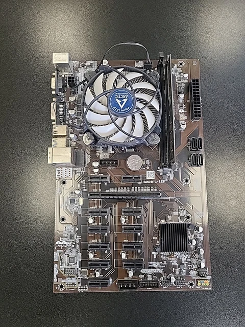 GIGABYTE B250-FINTECH ATX Mining Motherboard LGA 1151, DDR4 + CPU + 4gb ...