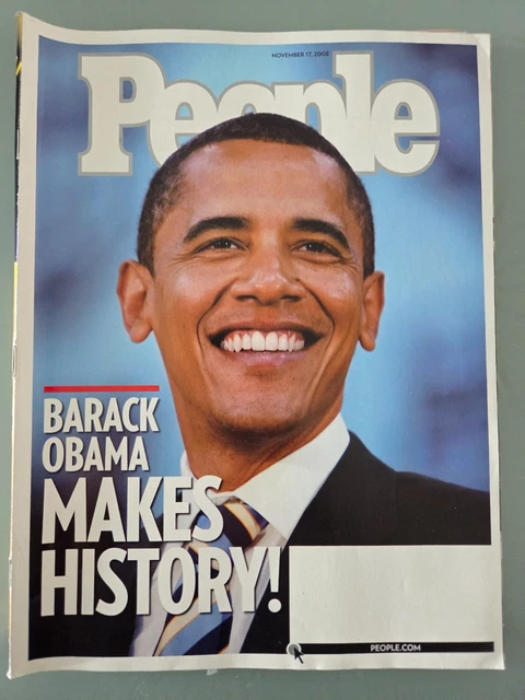 PEOPLE MAGAZINE NOVEMBER 17 2008 PRESIDENT BARACK OBAMA COVER & FEATURE ...