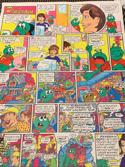 PEA BRAIN ORIGINAL artwork Summer Special P6 - By Buckner Cartoons £73. ...