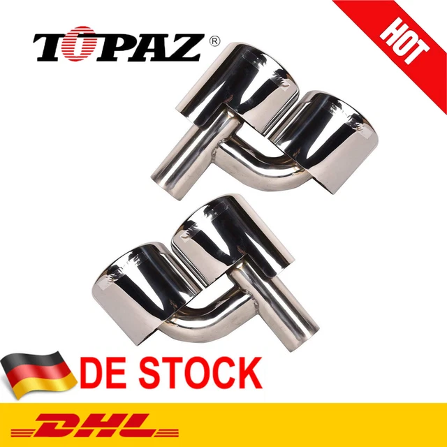 MUFFLER PIPE EMBOUTS AMG Pour Mercedes-Benz W204 W221 08-14 Sortie D ...