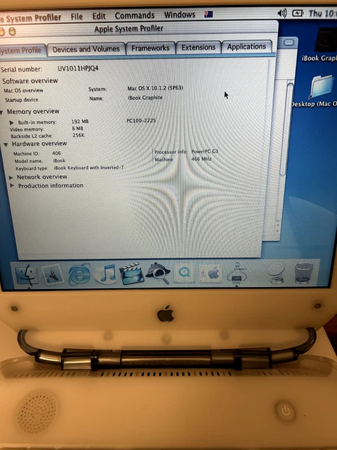 APPLE IBOOK G3 (Graphite Clamshell) FireWire M6411 $122.50 - PicClick AU