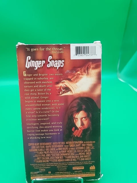 GINGER SNAPS 2000 Vhs/Ultra Rare Cult Werewolf Horror $56.40 - PicClick CA