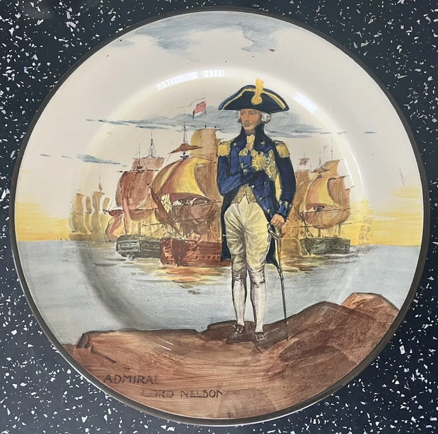 HISTORIC ADMIRAL LORD Nelson HMS Victory Early Royal Doulton Plate ...