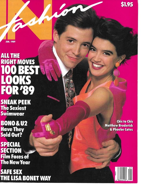 Pinup Matthew Broderick And Phoebe Cates Sur La Couverture De À La Mode