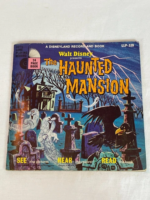 RARE WALT DISNEY 1970 The Haunted Mansion Disneyland 33 1/3 rpm Record ...