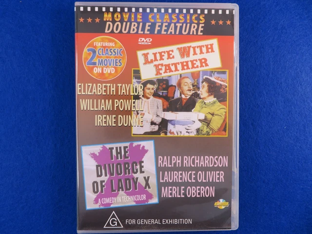 LIFE WITH FATHER / The Divorce Of Lady X - DVD - Region 4 - Fast ...
