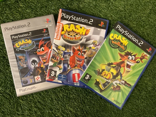 3 PS2 PLAYSTATION 2 games Crash Bandicoot Wrath of Cortex Nitro Kart ...