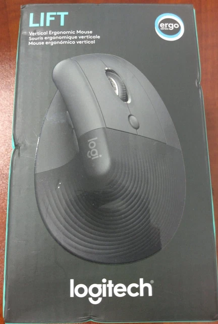 LOGITECH LIFT VERTICAL Ergonomic Wireless Mouse 910-006466 Graphite ...