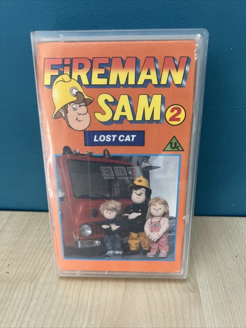 FIREMAN SAM (2) Lost Cat VHS PAL 1988 *Play Tested*Vintage Rare Retro ...