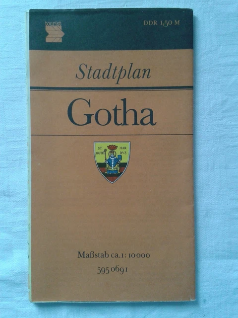 CITY MAP OF the GDR Gotha tourist map scale 1:10,000 £8.47 - PicClick UK