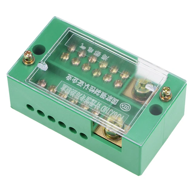 2 INLET 12 Outlet Terminal Strip Blocks Single Phase Distribution Block ...