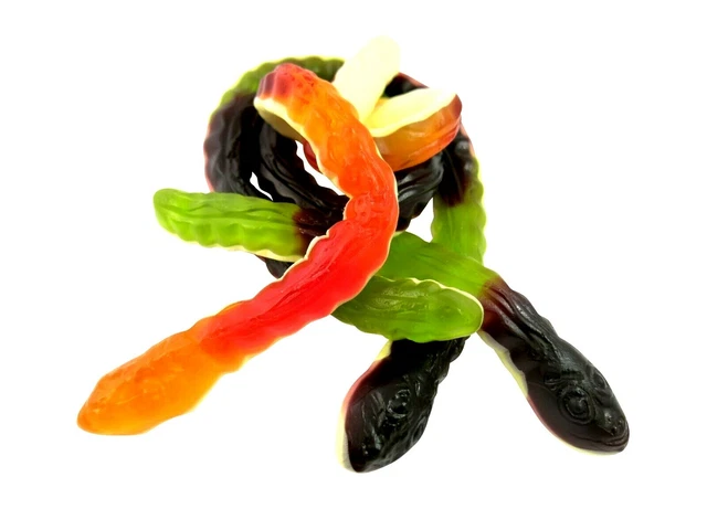 HARIBO SNAKES YELLOW Bellies 1KG Pick n Mix RETRO SWEETS Party Bag Xmas ...
