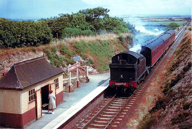 GOONBELL RAILWAY HALT STATION, St AGNES, CORNWALL 1961 PHOTO 12 x 8 £6. ...