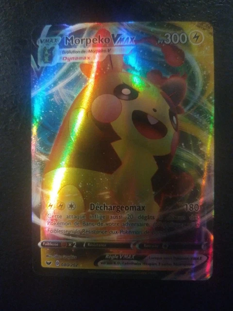 CARTE POKÉMON MORPEKO Vmax pv 300 dynamax 080/202 EUR 3,00 - PicClick FR