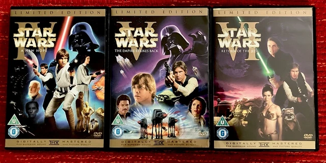 STAR WARS ORIGINAL Trilogy DVDs Episodes 4 5 6 The Complete Set Limited ...