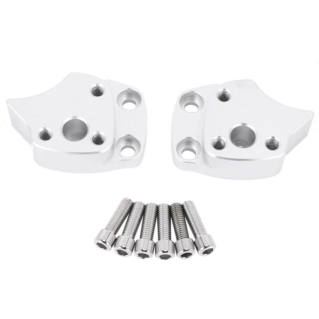 25MM CINTRE RISER pour FJR1300 FJR 1300 2001-2005 Argent Guidon Risers ...