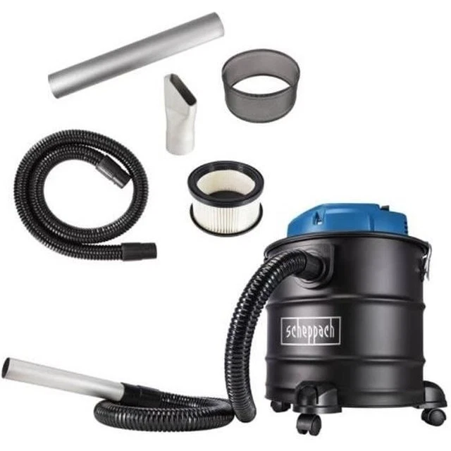 ASPIRATEUR A CENDRES et poussieres Scheppach - AVC20 - Cuve metal 20L - 1200W EUR 76,00 ...