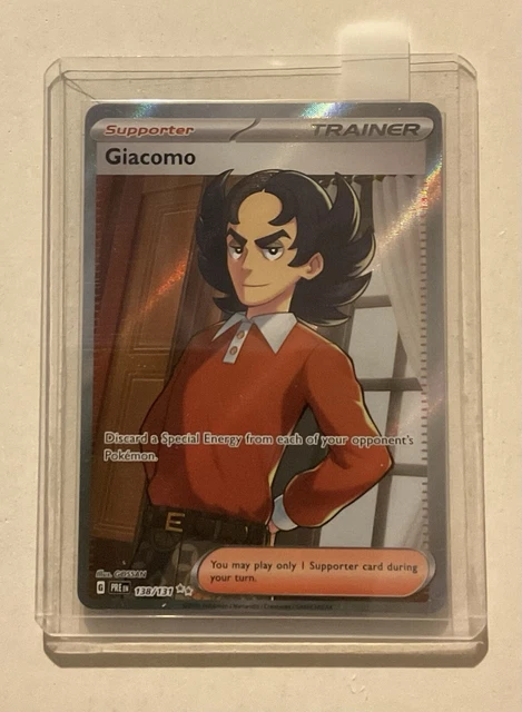 POKÉMON TCG PRISMATIC Evolutions Giacomo (138/131) English Supporter ...