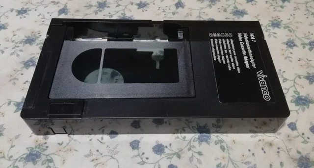 VIVANCO ADATTATORE VHS videocassette vhs-c cassette vhsc video kassette ...