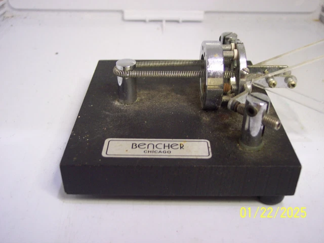 VINTAGE BENCHER MODEL BY1 telegraph Morse code key CW iambic paddle $36 ...