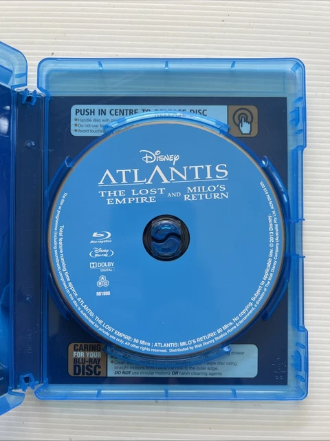 BLU RAY - ATLANTIS The Lost Empire and Milo's Return (2003) Region Free ...