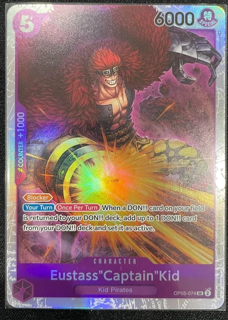 ONE PIECE CARD Eustass Captain Kid OP05-074 SR One Piece Card TCG ...