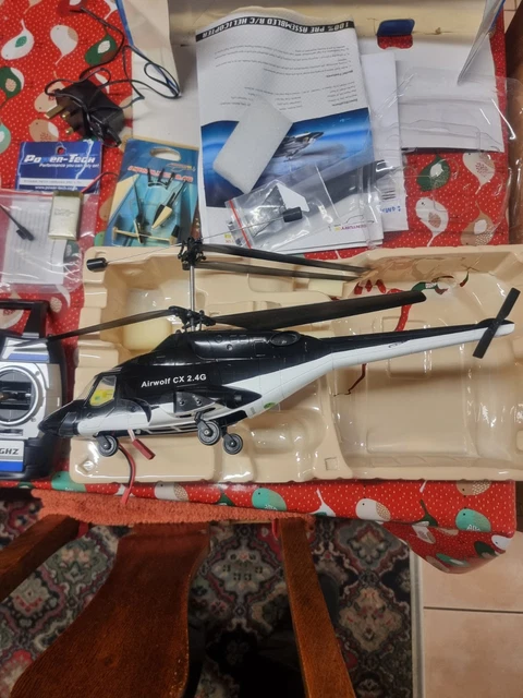 CENTURY UK AIRWOLF RC helicopter co-axial 2.4ghz listed as parts as ...