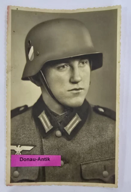 FOTO PORTRAIT STUDIO 2.WK Soldat Wehrmacht Stahlhelm Ww2 EUR 31,50 ...