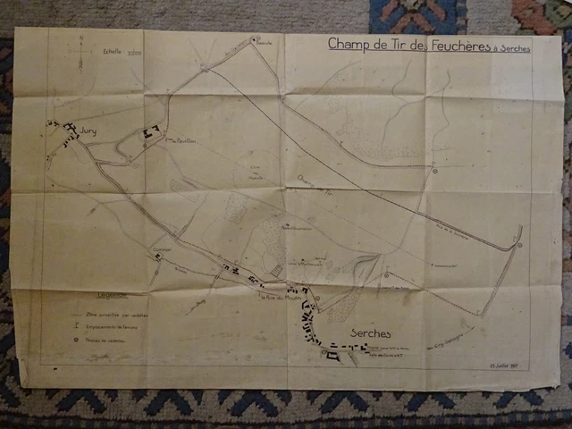 WW1 MAJOR STATE CARD FIREFIELD TO SERCHES-23 July 1917-49 x 75 £52.70 ...