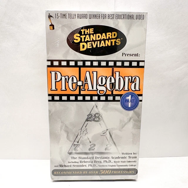 SEALED THE STANDARD Deviants: Pre-Algebra Part One (VHS 1998 ...