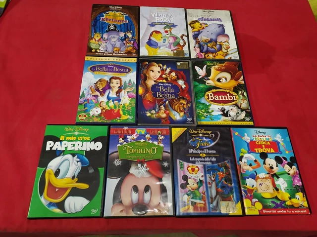 LOTTO N. 10 DVD Walt Disney Cartoni Animati Film Per Bambini EUR 30,00 - PicClick FR