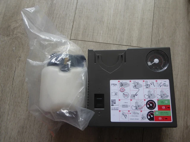 GENUINE PEUGEOT CITROEN Ds Tyre Puncture Repair Pump Mobility Kit ...