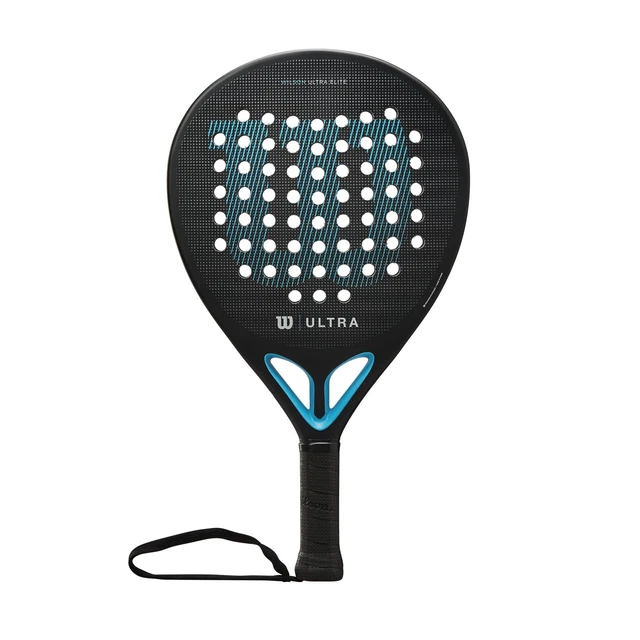WILSON ULTRA ELITE V2 Padel Racket, Fibreglass/EVA, 361 g, Black/Blue ...