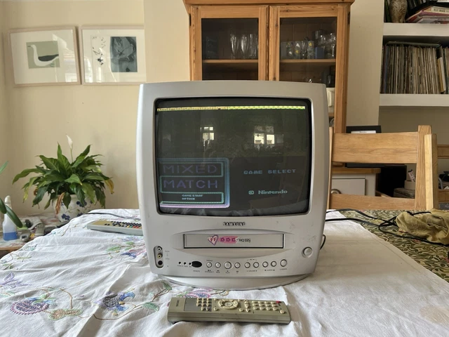 SAMSUNG CRT TV & VIDEO COMBI - Model TI - 14N3 - Retro Gaming Screen £ ...