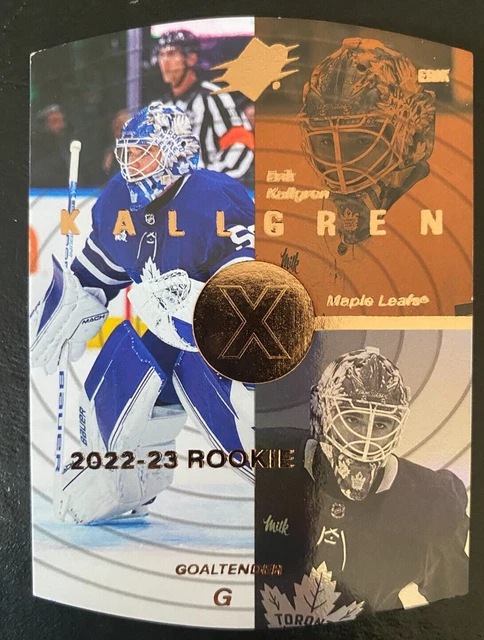 ERIK KALLGREN RC 2022-23 Upper Deck SPX Rookie Bronze Die Cut #SPX-49 ...