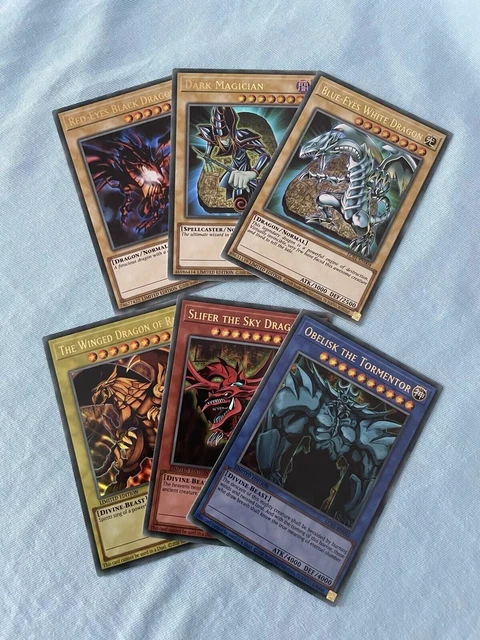 YUGIOH EGYPTIAN GOD Cards, Obelisk, Blue Eyes (Legendary Collection ...