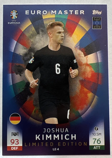 TOPPS MATCH ATTAX UEFA EURO 2024 Joshua Kimmich Euro Master édition ...