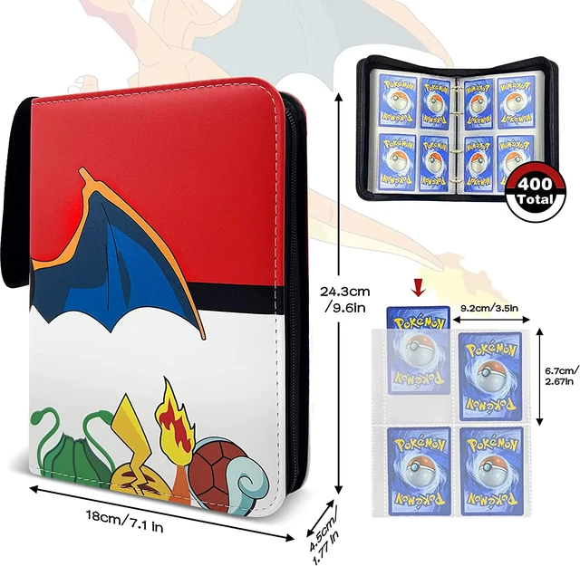 POKEMON TRADING CARD Ring Binder Folder Album Holds 400/900 Collect ...