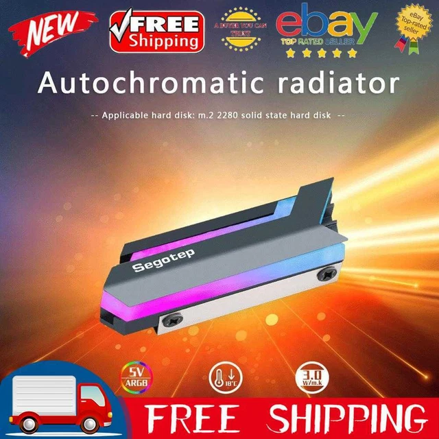 RGB M.2 SSD Heatsink NGFF M2 2280 NVMe Solid State Drive Cooler for ...