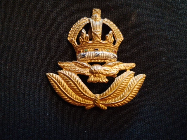WW2 RAF OFFICERS King’s Crown Beret Badge 1943 - 1952 £33.46 - PicClick UK