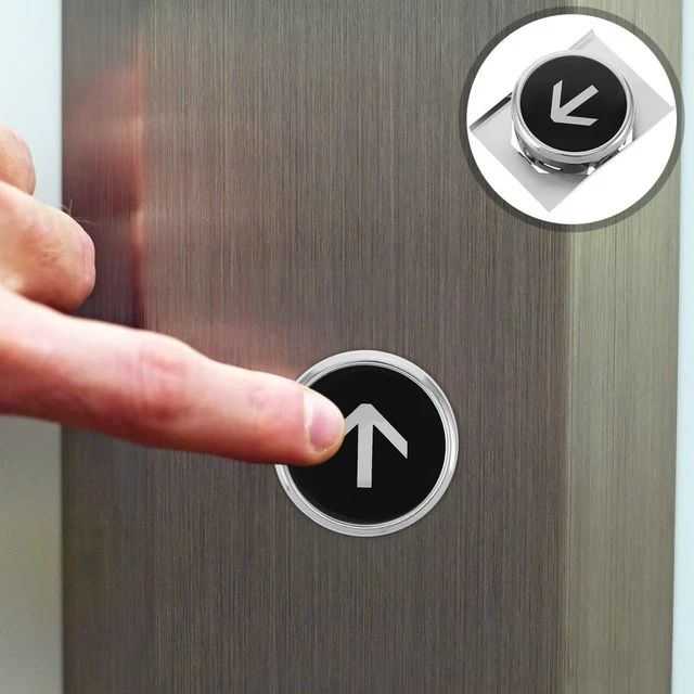 ELEVATOR BUTTON: REPLACEMENT Switch for Lift Panels Round Buttons Lift ...