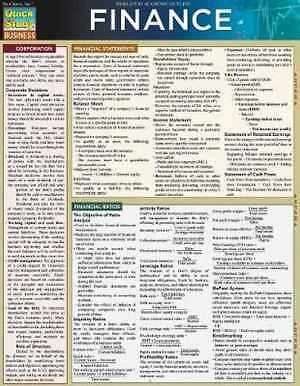 FINANCE (QUICKSTUDY REFERENCE Guides - Wall Chart, by BarCharts Inc ...